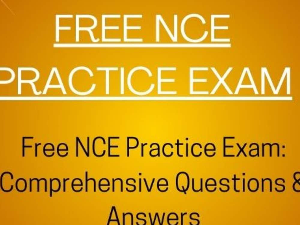 Free NCE Practice Exam — Wikifab